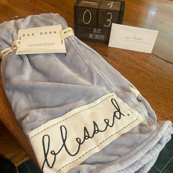 Rae Dunn | Bedding | Rae Dunn Blessed Throw Blanket | Poshmark